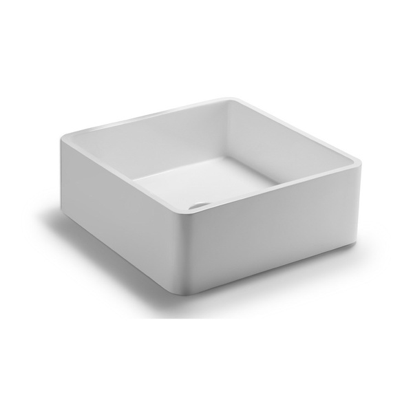 Inaqua Kala Cast Stone Basin 400mm square x 150mm Deep. SBK