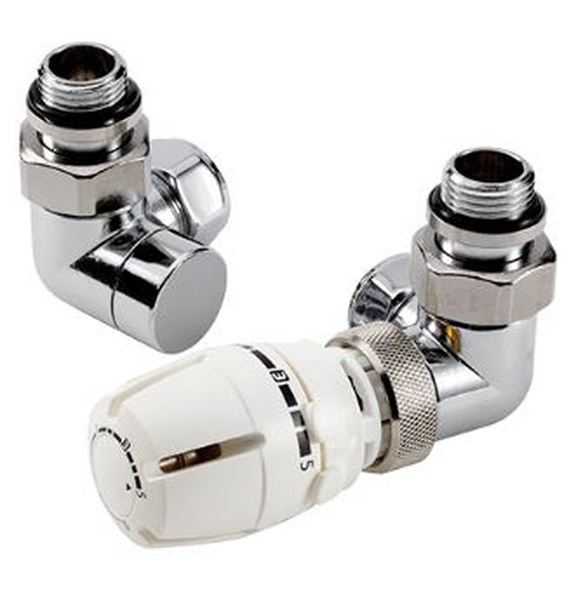 MHS Stratford Corner TRV Valve White Head VLVSTR-CCTRV