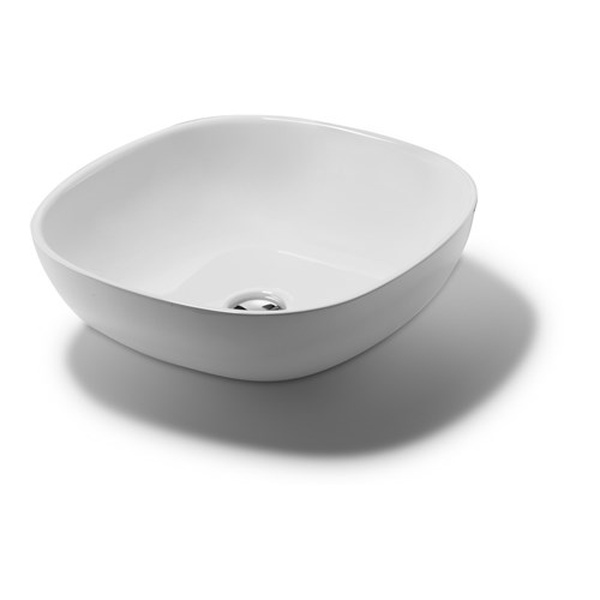 Inaqua Serg Cast Stone Basin 450 x 450 x 140mm Gloss Finish SBS