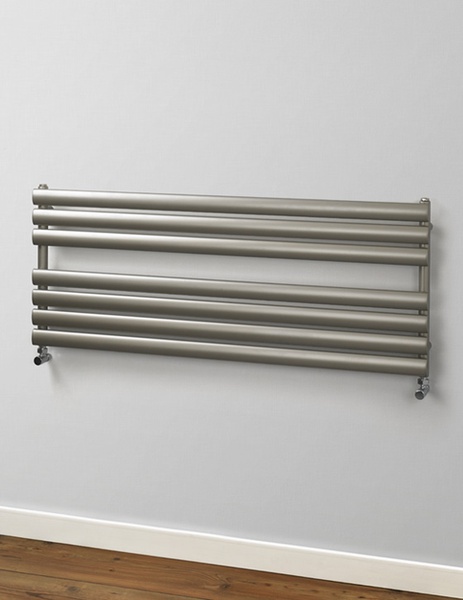 MHS Rads 2 Rails Finsbury Wide 600x1400mm White Towel Rail FIWWH-60-140